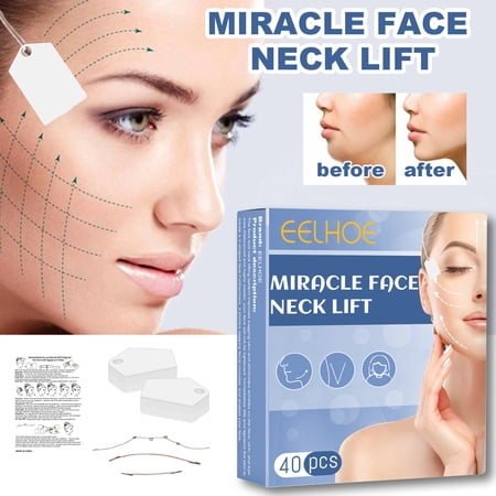 40pcs Neck Thin Face Facial Line Invisible V-shape Chin Tape Adhesive ...