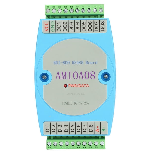 Llc 8di 8do Digital Input Output Module Optocoupler Isolation Rs485 Rtu Communication Control