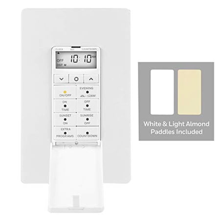 UltraPro Daysmart 7-Day In-Wall Digital Timer Switch, Presets/Countdown ...