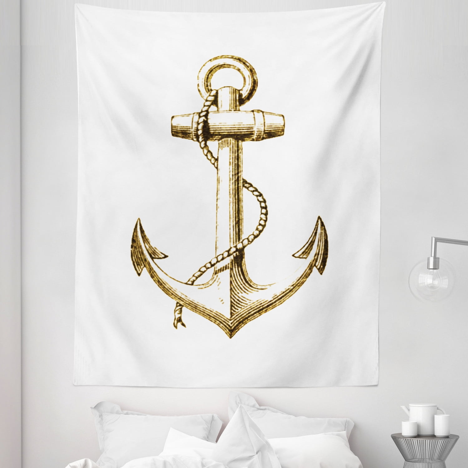 Anchor Tapestry, Foil Anchor Image Be Safe and Grounded Voyage Journey ...