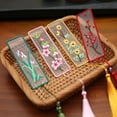 Embroidery Bookmark Kit With Pattern Instructions Adjustable Hoop For ...