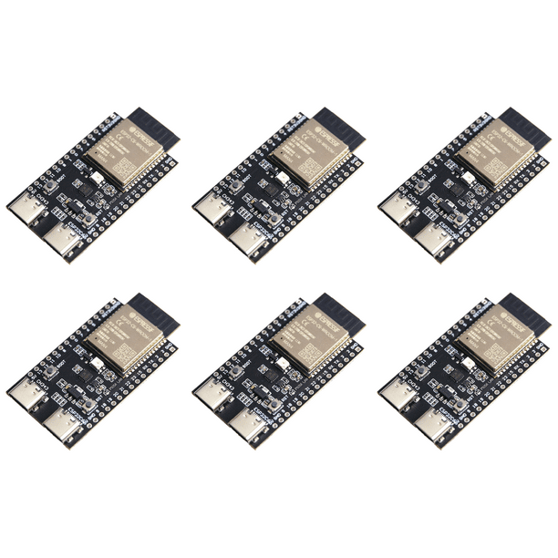 Peggybuy ESP32-C6 Development Board WiFi Bluetooth-Compatible ESP32-C6-WROOM-1 Dual USB C ...