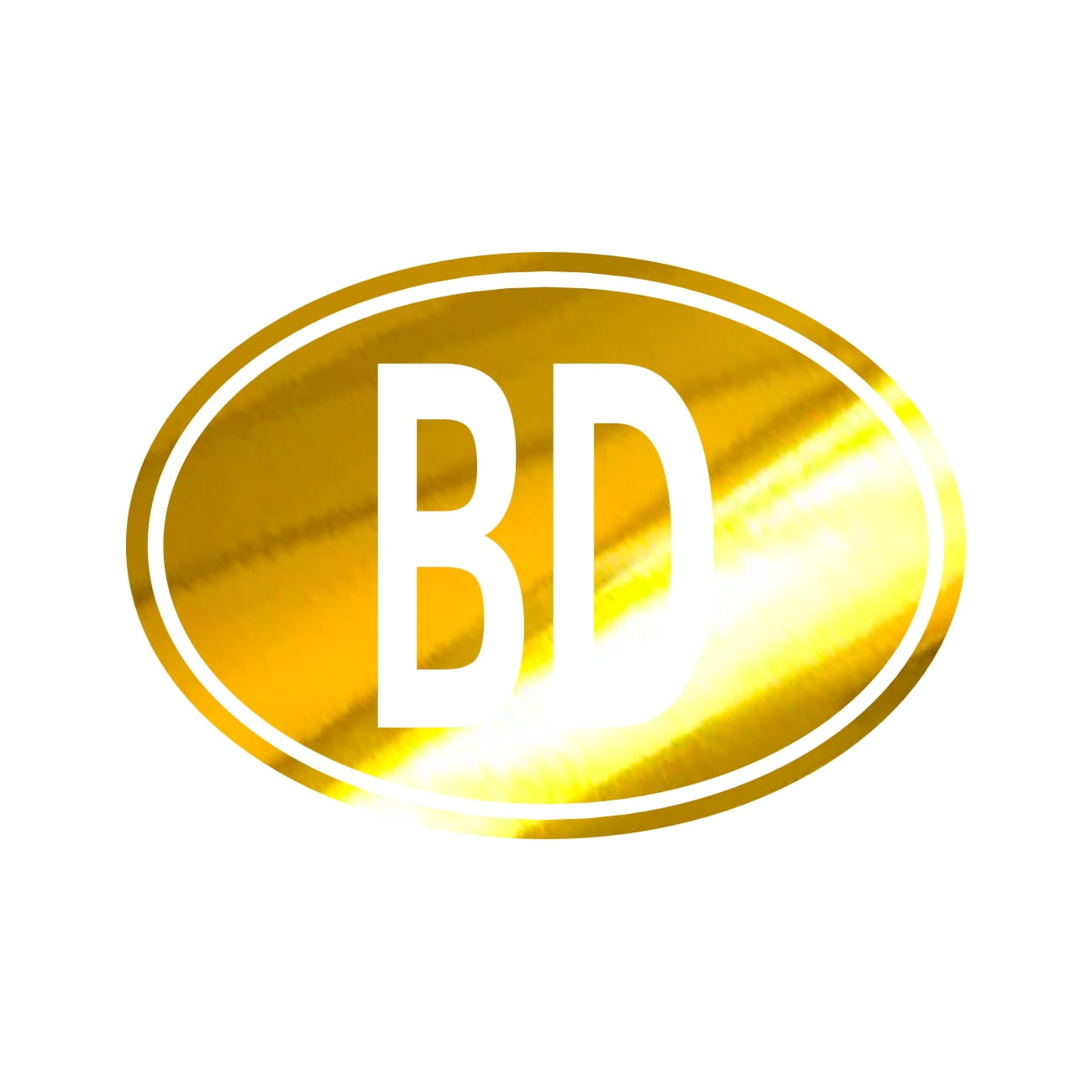 Bangladesh Oval Sticker Decal Die Cut - Self Adhesive Vinyl ...