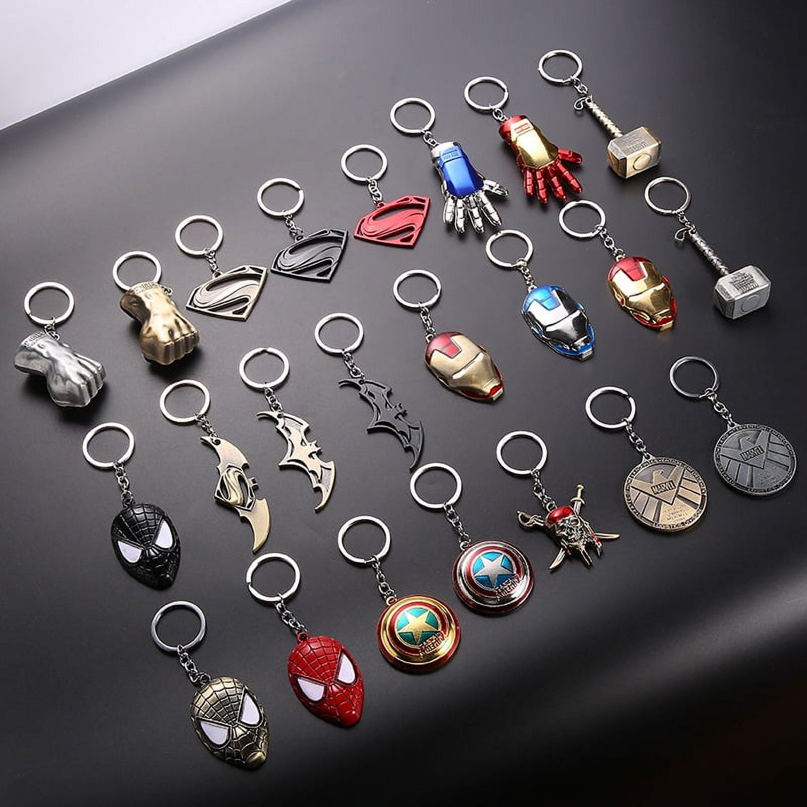 Click here for Unbranded 3 Pieces Superman Logo Metal Keyring prices