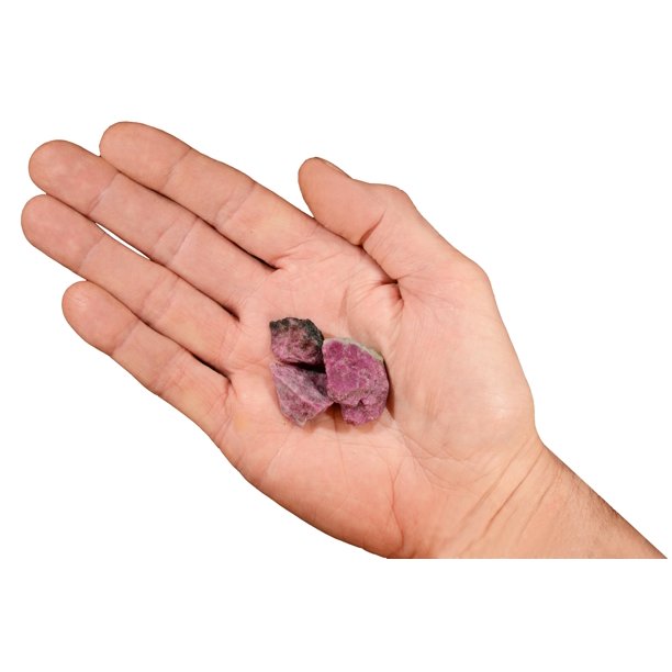 Kidz Rocks Ruby Crystal 3/4" 3 Piece Raw Chakra Healing Stone Red Rock ...