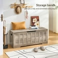 47.2" Storage Chest Extra Large,Storage Trunk with 2 Safety Hinges ...
