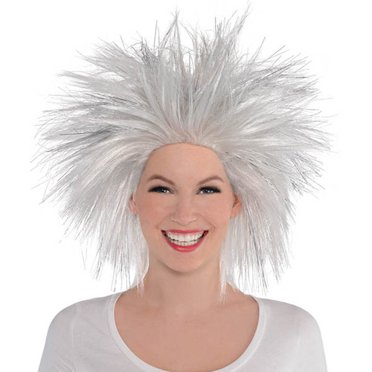 Shock Treatment Mad Scientist White Costume Wig - Walmart.com