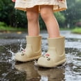 Angala Rain Boots Toddler Mid Calf Cartoon Print Waterproof Lightweight ...