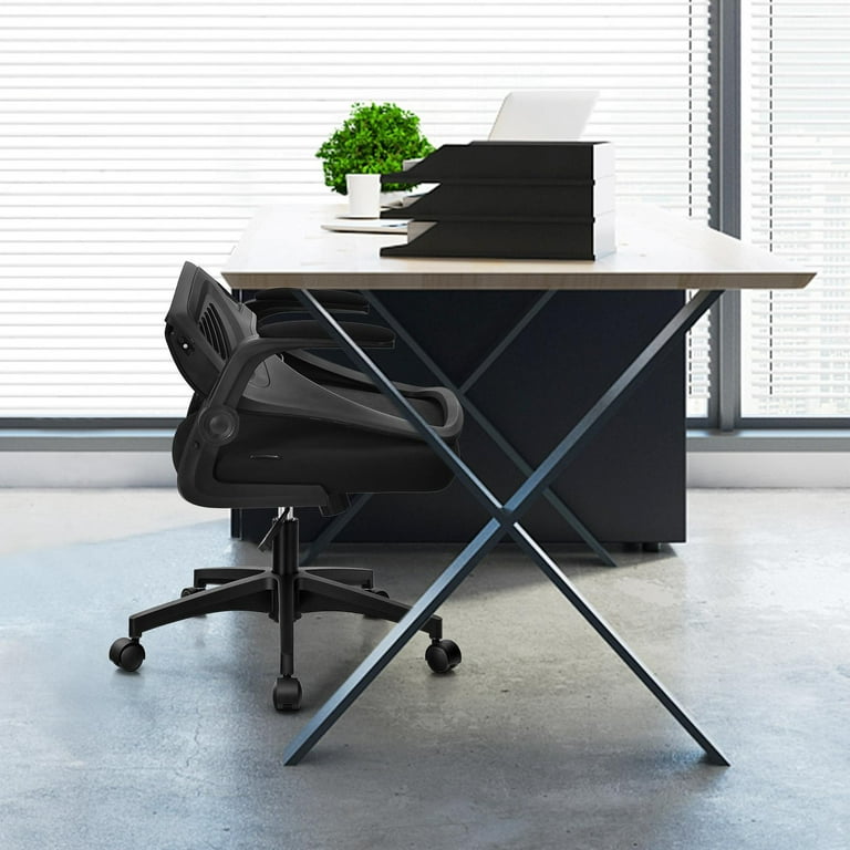 Giantex Modern Ergonomic Mid Back Executive Computer Desk Task Office