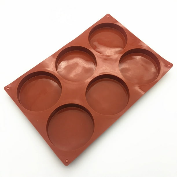 2 Packs 6 Cavity Round Silicone Molds for Baking - Walmart.ca