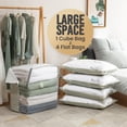 Cream 4 Extra Large Cube Vacuum Storage Bags, Space Saving Closet ...
