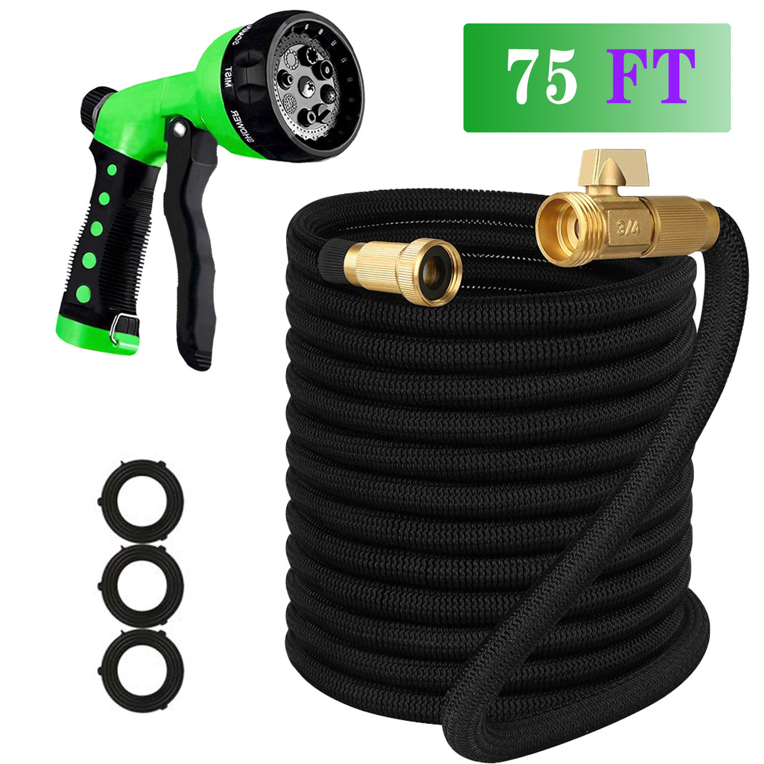Kalgaden Expandable Garden Hose, Double Latex Core, Lightweight Durable ...