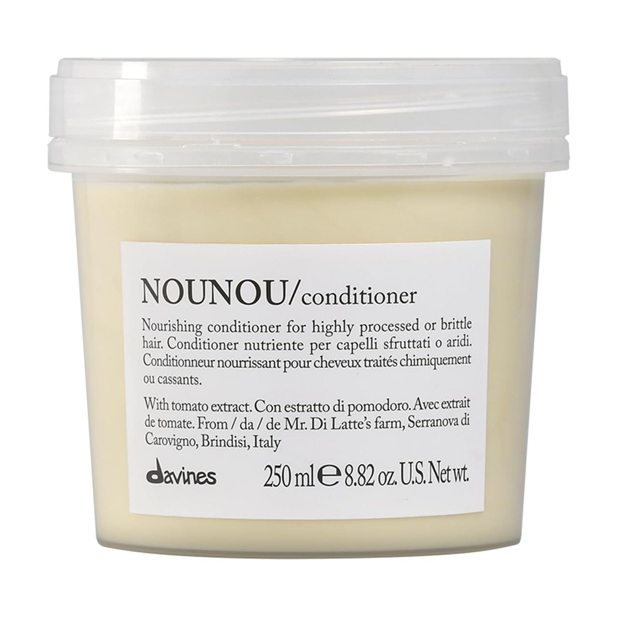 Acondicionador Davines NOUNOU Hidratante para cabello decolorado, 250 ...