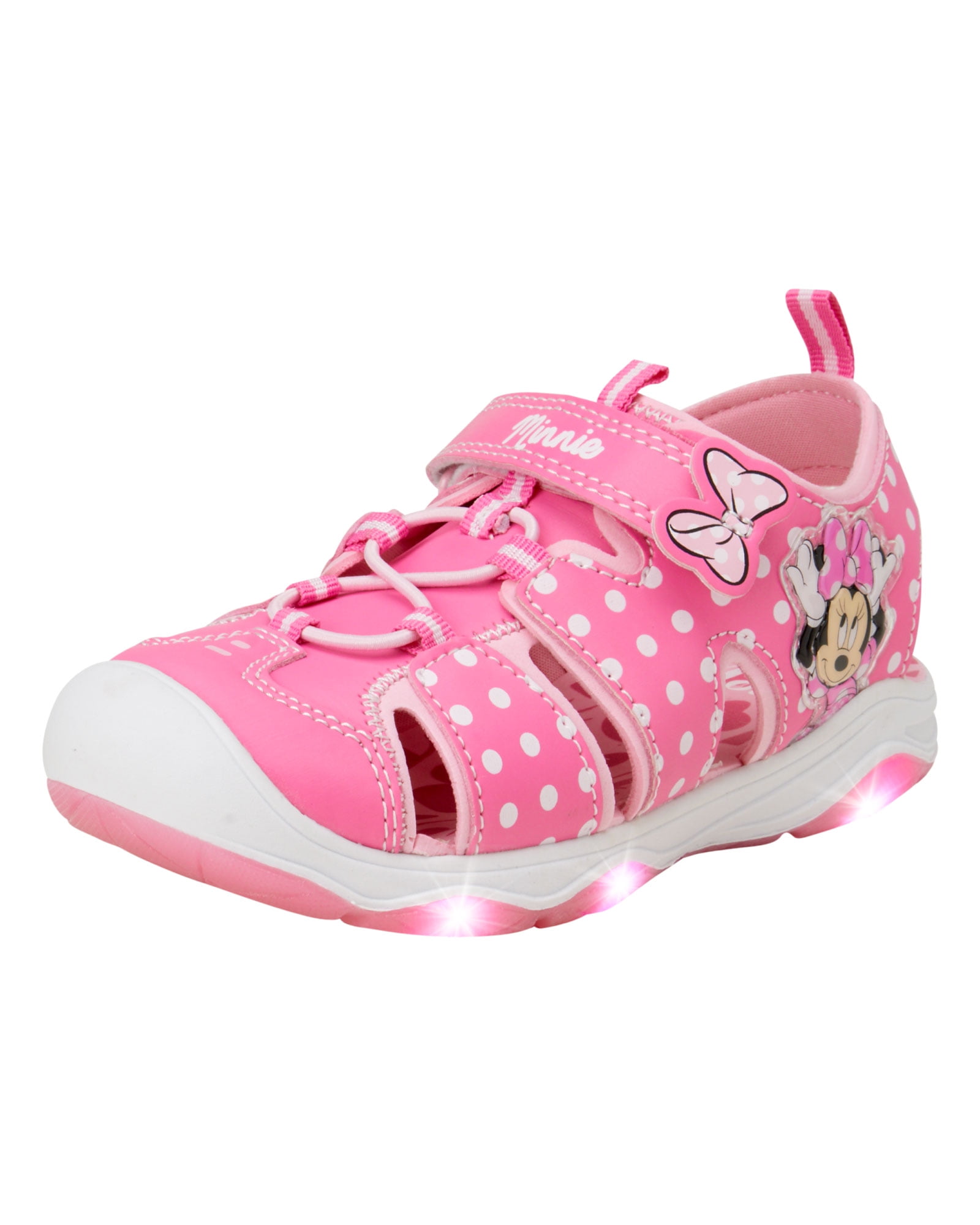 Disney Girls' Shoes - Minnie Mouse or Frozen Light-Up Closed Toe Sports ...