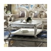 ACME Dresden Coffee Table in Vintage Bone White - Walmart.com