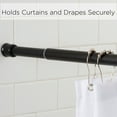 Bath Bliss Tension Shower Rod in Matte Black - Walmart.com