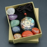 Kritne Reiki Stone Set, Chakra Stone, 7Pcs/Set Engraved Spiritual ...