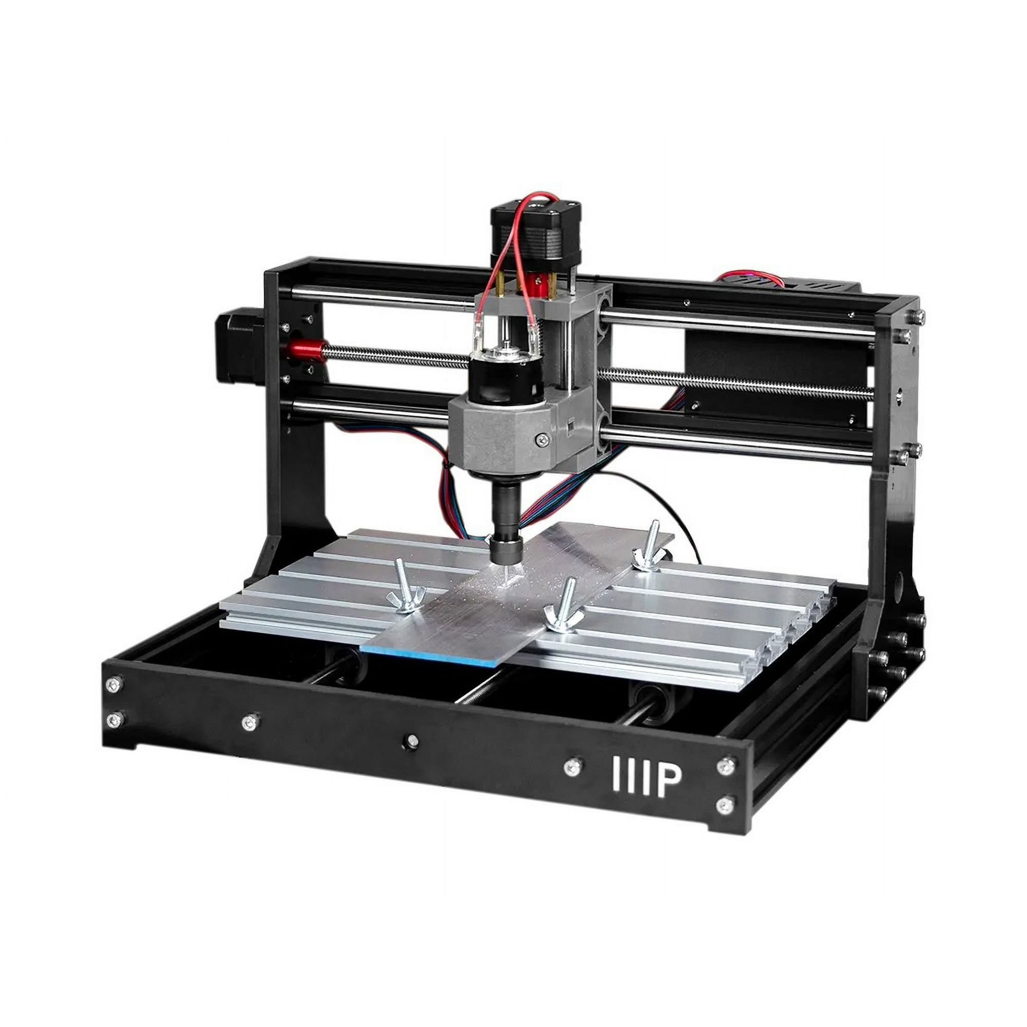 Monoprice Benchtop CNC Router Kit  3 Axis Engraving and Milling  Engrave or Mill Raw Materials Such As Soft Metals  Wood  Plastic  Acrylic  PVC and.