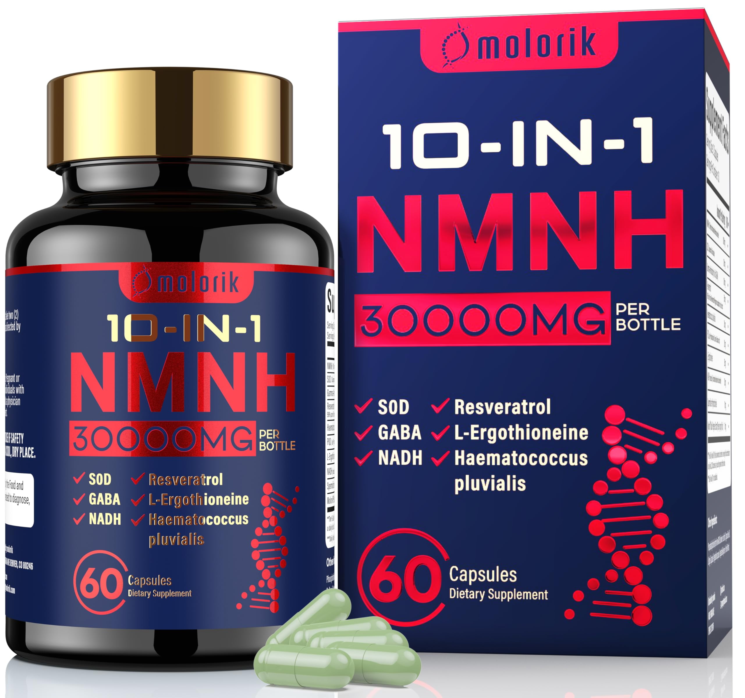 Suplemento molecular NMNH de mononucleótido de dihidronicotinamida 1000 ...