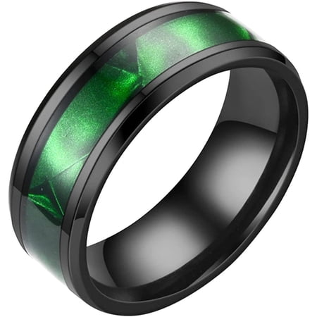 Ring Jewelry Men Steel Ring Display Color Steel Temperature Titanium ...