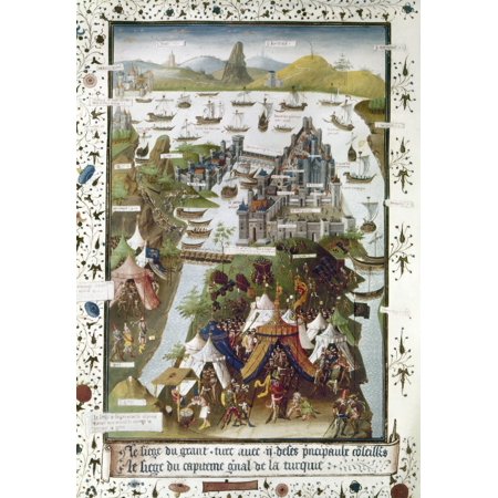 Siege Of Constantinople. /Nsiege Of Constantinople By The Turks In 1453 ...