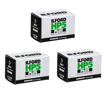 Ilford HP5 Plus 400, 35mm Black and White Print Film, 24 Exp, 10 PACK ...