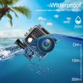 HQX 4K Ultra HD Action Camera, 30MP Wifi, Anti-Shake, Waterproof, with ...