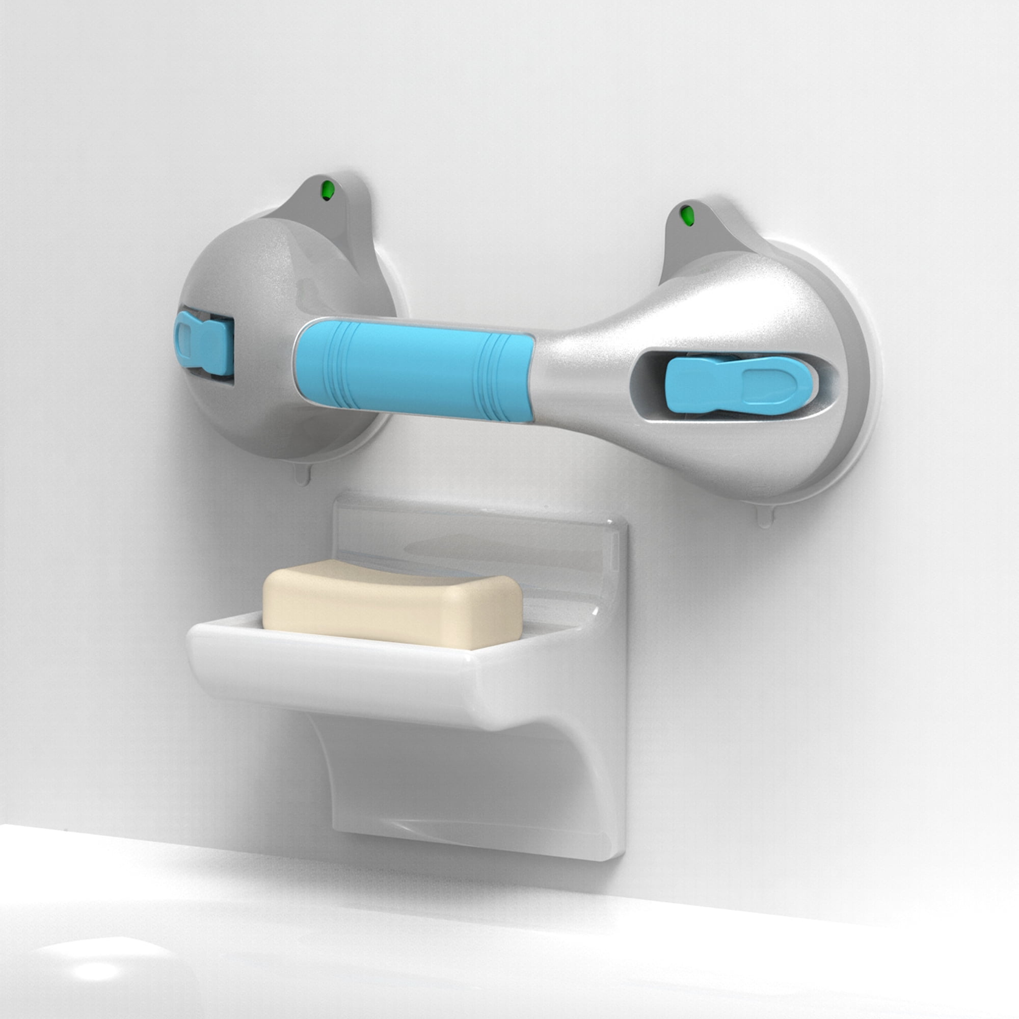 SAFETY+BEAUTY Suction Shower Grab Bar, Bath Tub Handle with Indicator ...