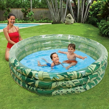Inflatable Swimming Pool for Kids and Adults-Round Seaweed, 58"x13 ...