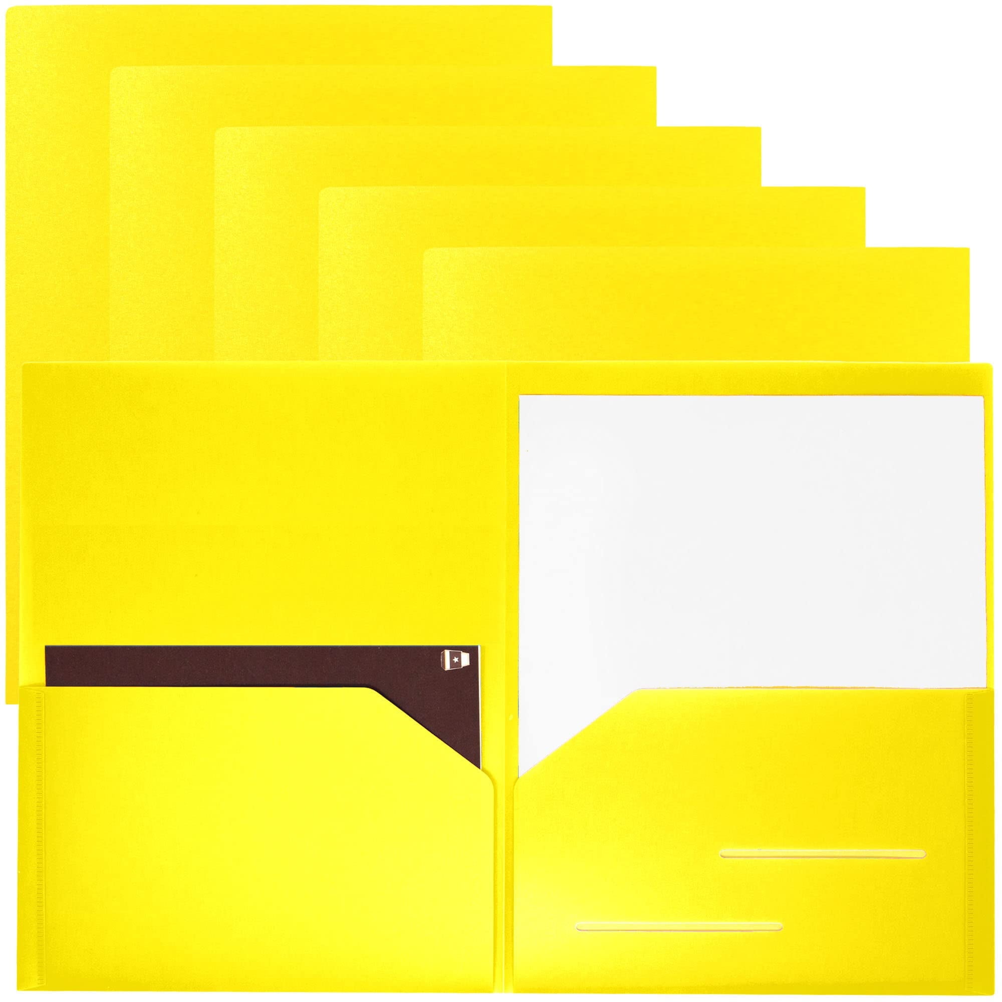 Click here for Youngever 6 Pack Heavy Duty Plastic Two Pocket Fol... prices