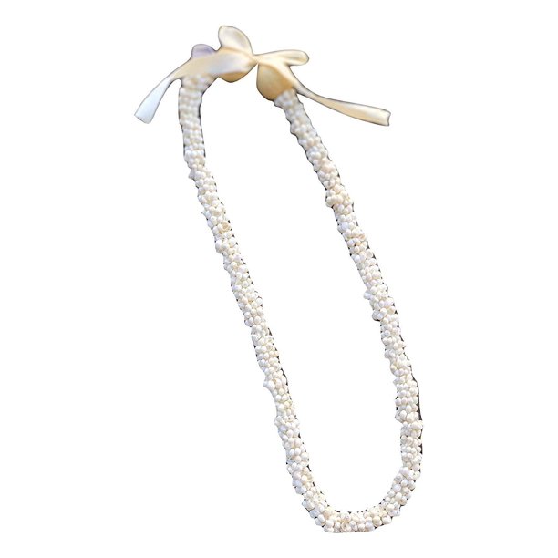 da Hawaiian Store White Mongo Shell Lei Necklace - Walmart.com