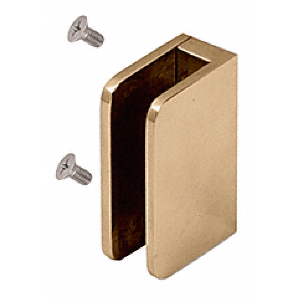 CRL SA94FBR Polished Brass 1/4" Top Flat Base Glass Clip - Walmart.com ...