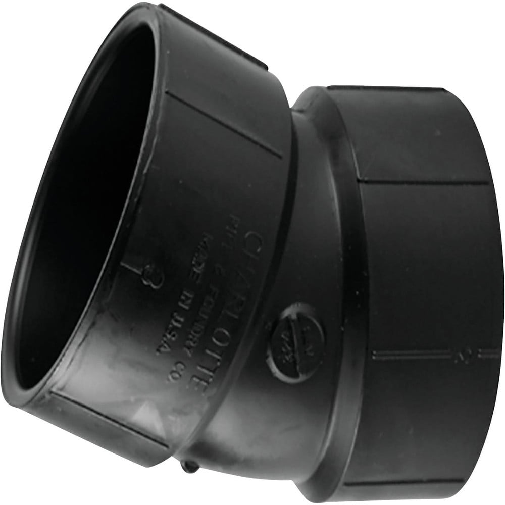 Charlotte Pipe 4 In. Hub x Hub 22-1-2 Deg. ABS Elbow (1-16 Bend) ABS 00324 1200HA 417610 ...