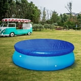 NUOLUX 8-foot Diameter Round Easy Set Pool Cover for Frame Pools ...