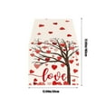C Long Heart Art Table Runner Polyester With Soft Touch, Washable ...