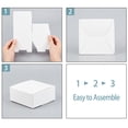 30pc Foldable Cardboard Paper Jewelry Boxes Gift Packaging Boxes White ...