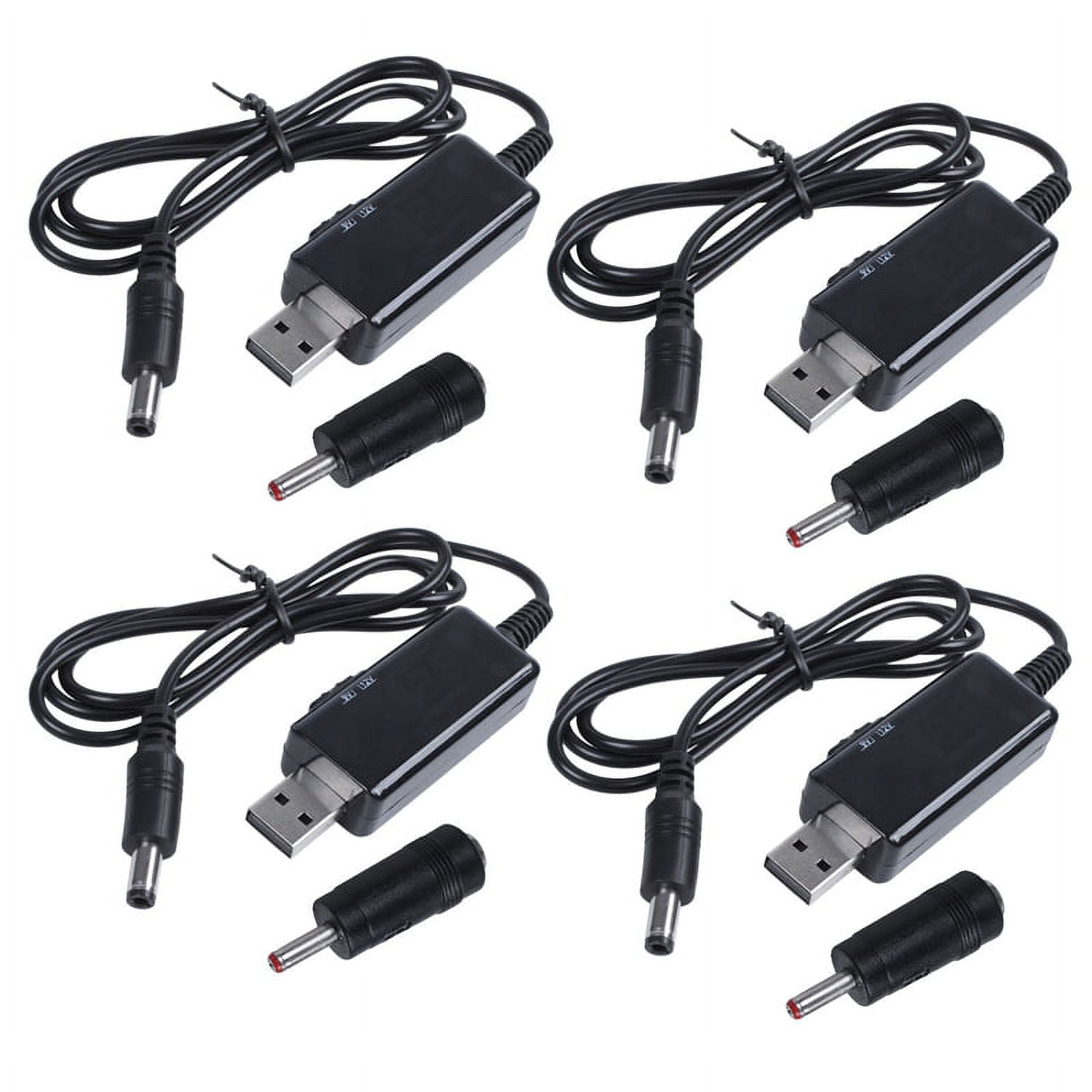 4X USB Boost Cable 5V Step Up Una 9V 12V Convertidor de Voltaje ...