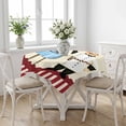 Fun Chef Cutlery Gourmet Table Cloth 54x54in, Waterproof Square ...