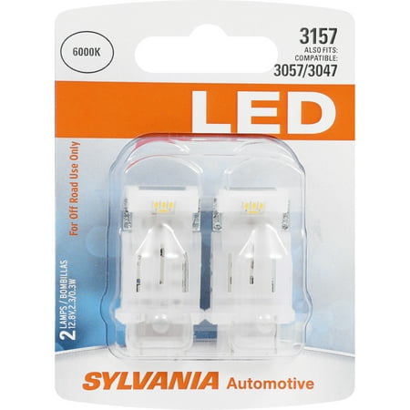 2-PK SYLVANIA 3057 White LED Automotive Bulb - Walmart.com