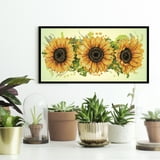 DIAMOND DOTZ® Sunflower Landscape Special Edition Diamond Painting Kit ...