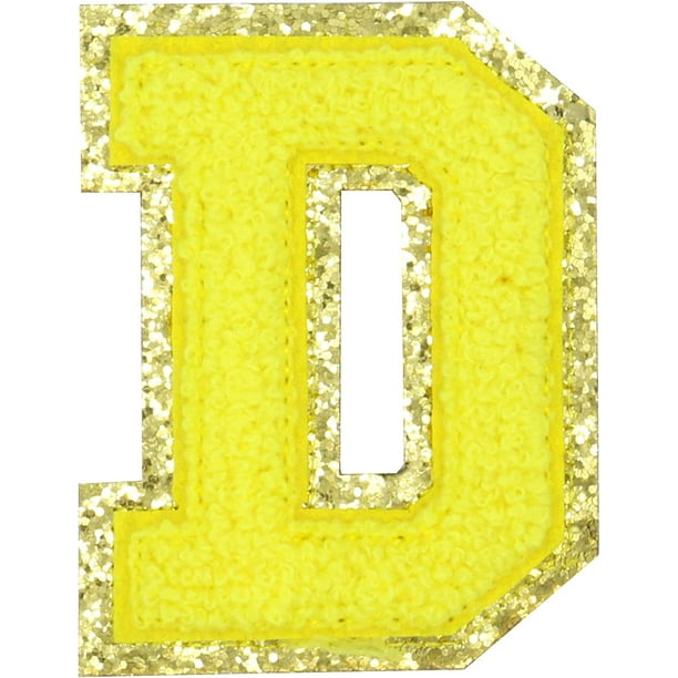 English Letter D Iron On Repair Patches Alphabet Sewing Appliques ...