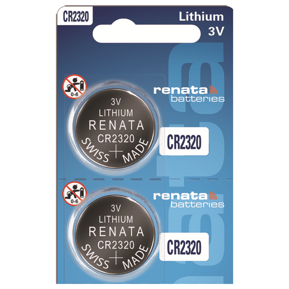 Renata CR2320 Batteries - 3V Lithium Coin Cell 2320 Battery (2 Count ...