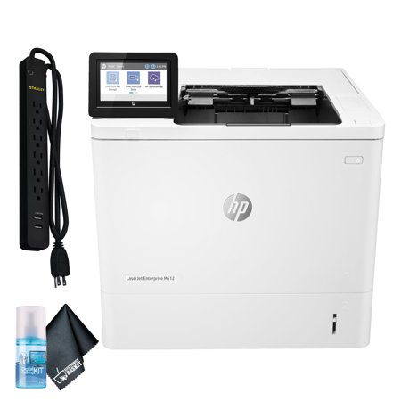 HP LaserJet Enterprise M612dn Printer + Surge Protector + Cleaning Kit ...