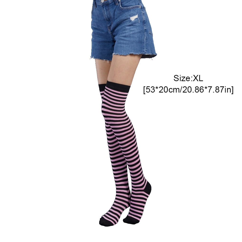 Thigh High Socks With High Waisted Shorts