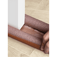 Adjustable Door Sweeps in Brown, Twin Door Draft Stopper to Keep Cold ...