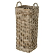 Kouboo La Jolla Rattan Round Handmade Umbrella Holder Freestanding Cane ...