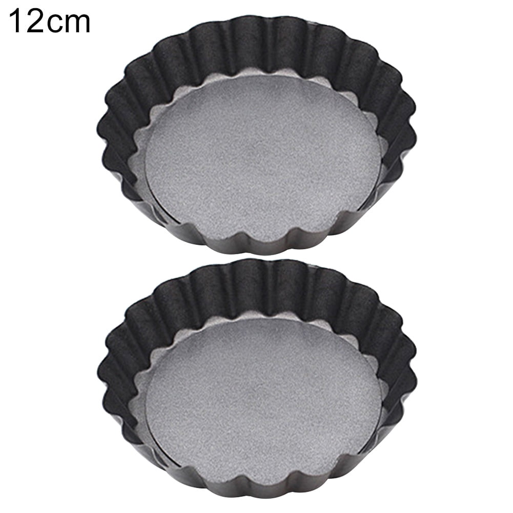 Yoone 2Pcs Round Non-stick Removable Loose Bottom Pie Cake Pan Baking ...