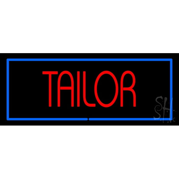 Red For Sale Blue Border LED Neon Sign 10 x 24 - inches, Black Square ...