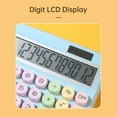 Mechanical Calculator 12 Digit Large LCD Display Big Round Button 15 ...
