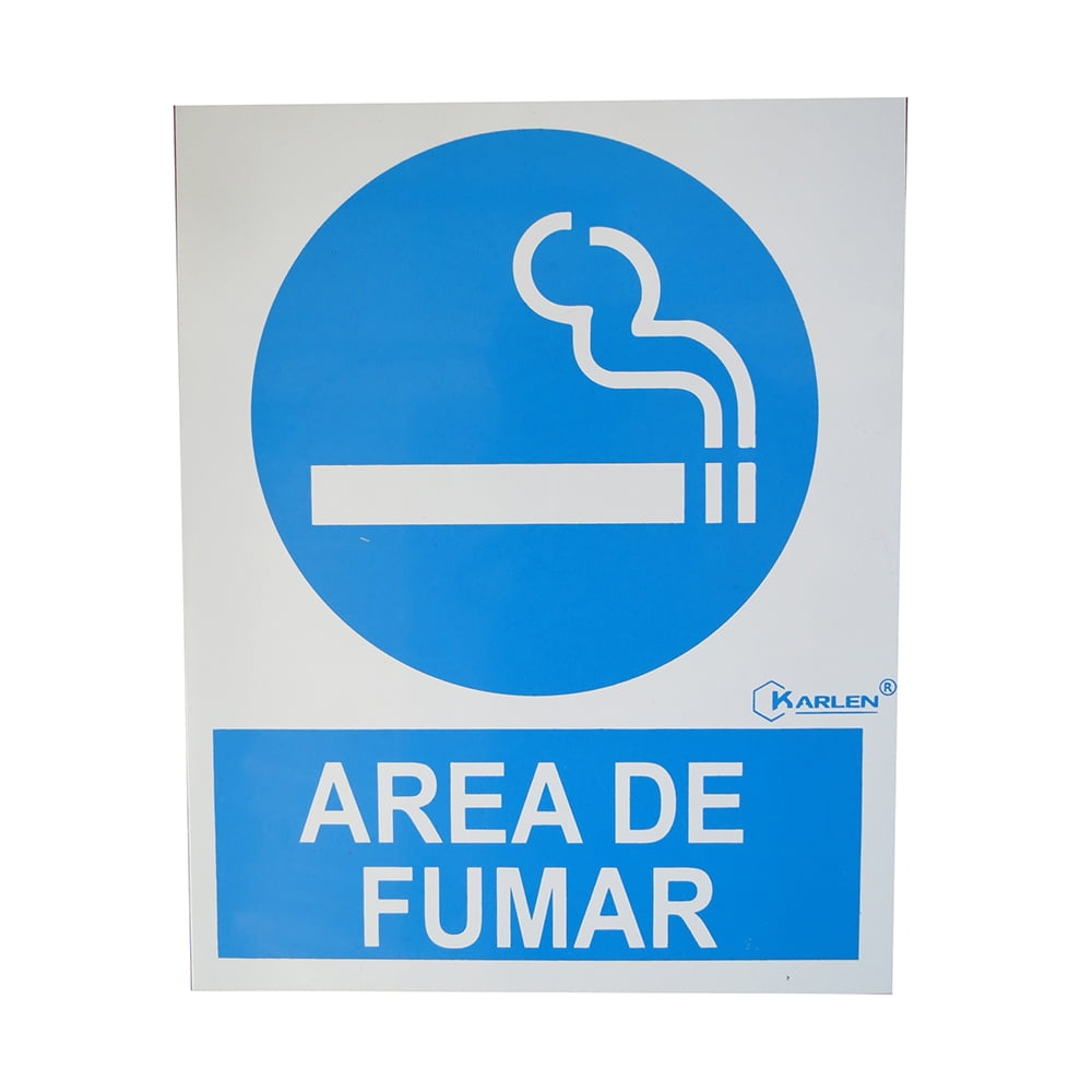 Letrero Señalización Área De Fumar KARLEN 20 x 25 | Walmart en línea